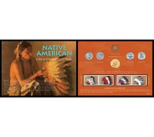 AMERICAN COIN TREASURES Native American West Coin And Stamp Collection - One-color