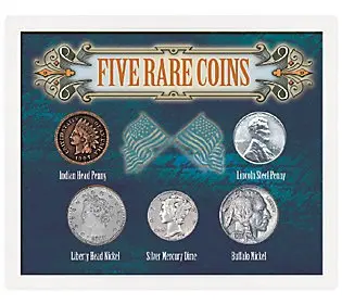 AMERICAN COIN TREASURES Five Rare Coins Collection In Sealed Case - One-color
