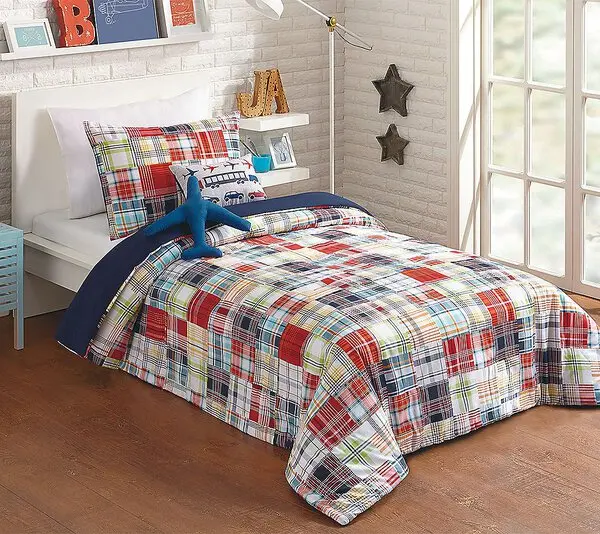 QVC Urban Playground Bryce Twin Comforter Set 4-p Iece - One-color