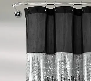 LUSH DECOR Night Sky Shower Curtain By