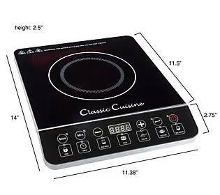 CLASSIC CUISINE Multifunction 1800w Induction Cooktop