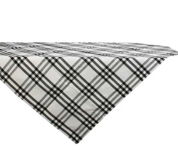 DESIGN IMPORTS Homestead Plaid Table Topper 40' X 40 - One-color