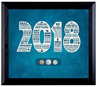 AMERICAN COIN TREASURES Year To Remember Coin Year Wall Frame - One-color