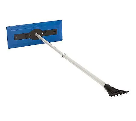 SUN JOE 18' 2-in-1 Telescoping Snow Broom W/ I E Scraper - One-color