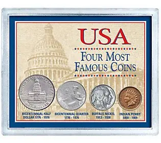 AMERICAN COIN TREASURES Usa Four Most Famous Coins - One-color