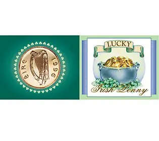 AMERICAN COIN TREASURES Large Irish Lucky Penny - One-color