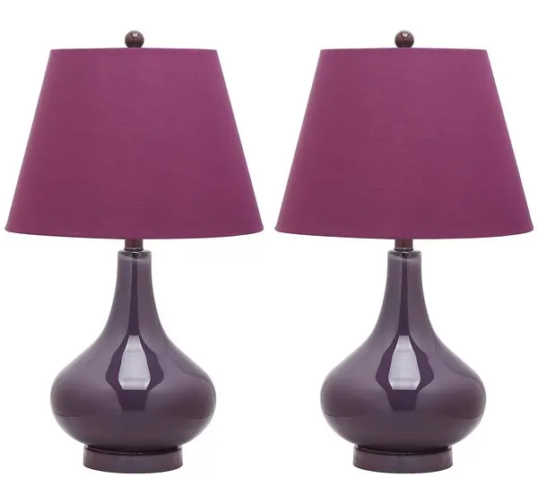 SAFAVIEH Set Of 2 Amy Gourd Table Lamps - One-color