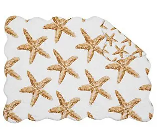 VALERIE PARR HILL 13' X 19' Sandbridge Stars Placemat Set Of 6 Valerie - One-color