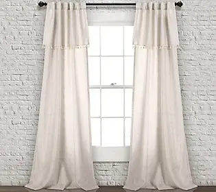LUSH DECOR Ivy Tassel Set Of 2 Window Panels By - One-color