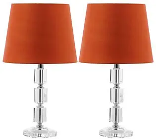 SAFAVIEH Set Of 2 Erin Crystal Cube Lamps - One-color