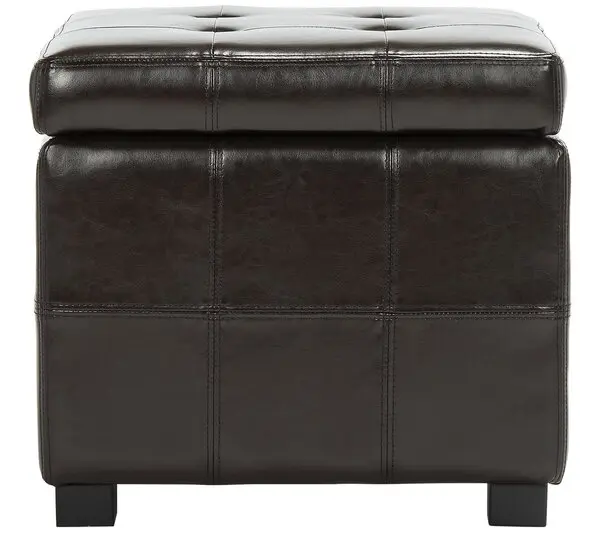 SAFAVIEH Maiden Square Tufted Storage Ottoman