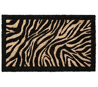 NATURE MATS BY GEO Zebra Coir Doormat With Pvc Backing Large