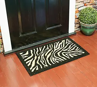 NATURE MATS BY GEO Zebra Coir Doormat With Pvc Backing Large