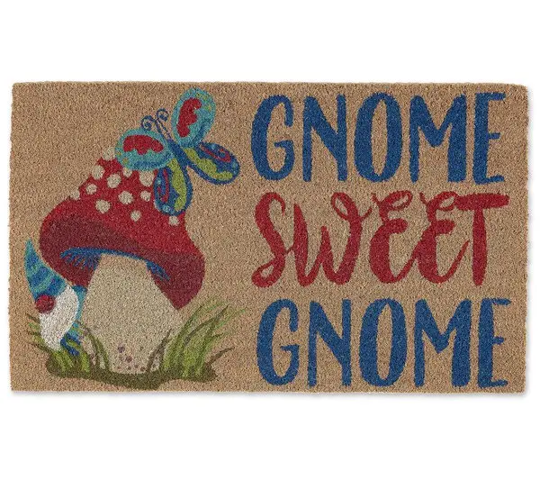 DESIGN IMPORTS Gnome Sweet Gnome Doormat - One-color