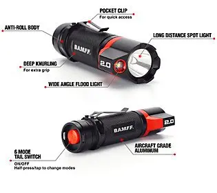 STRIKER Bamff 2.0-200 Lumen Dual Led Flashlight