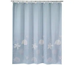 AVANTI LINENS Sequin Shells Shower Curtain - One-color