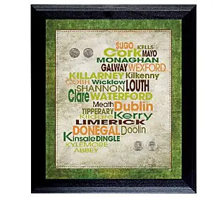 AMERICAN COIN TREASURES Luck Of The Irish Wall Frame With Coins - One-color