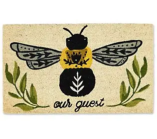 DESIGN IMPORTS Bee Our Guest Doormat - One-color