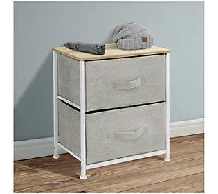 SORBUS Nightstand With 2 Drawers
