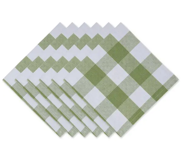 DESIGN IMPORTS Set Of 6 Buffalo Check Napkins - One-color