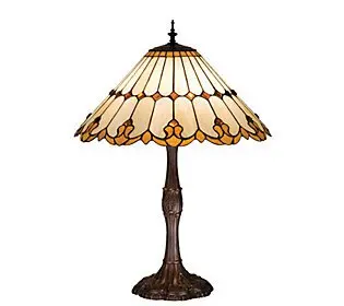 MEYDA Tiffany-style Nouveau Cone Table Lamp - One-color
