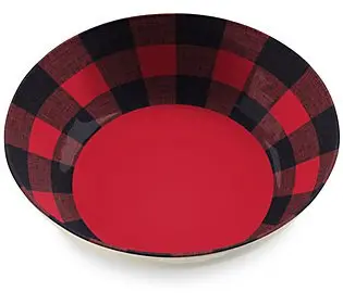 TARHONG Melamine Buffalo Check Serve Bowl - One-color