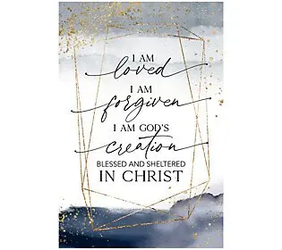 DEXSA COMPANY I Am Loved Wood Plaque With Easel And Hanger - One-color