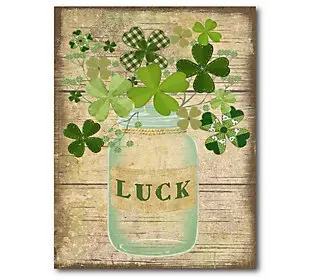 COURTSIDE MARKET Luck Jar 11x14 Canvas Wall Art - One-color