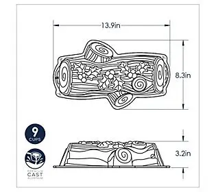 NORDICWARE Yule Log Bundt Pan