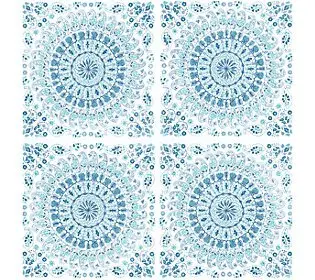 NEXTWALL Mandala Peel And Stick Wallpaper Roll - One-color