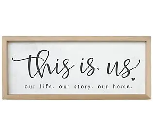 SINCERE SURROUNDINGS This Is Us Framed Wall Art - One-color