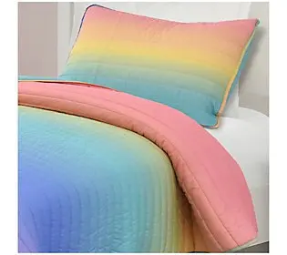 LUSH DECOR Rainbow Ombre Tw/twxl Quilt