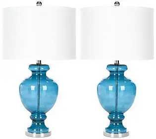SAFAVIEH Set Of 2 Morocco Glass Lamps - One-color