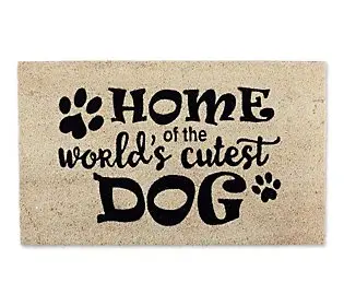 DESIGN IMPORTS World's Cutest Dog Doormat - One-color