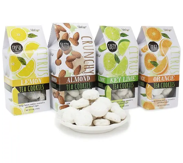 TOO GOOD GOURMET Sampler Set Of 4 Tea Cookies - One-color