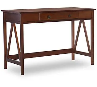 LINON Home Hollis Antique Tobacco Desk - One-color