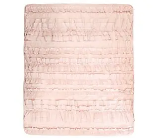 LUSH DECOR Belle Pink Blush Throw By