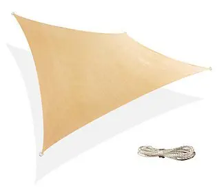 BACKYARD EXPRESSIONS 12' X 12' Square Sun Shade Sail - One-color