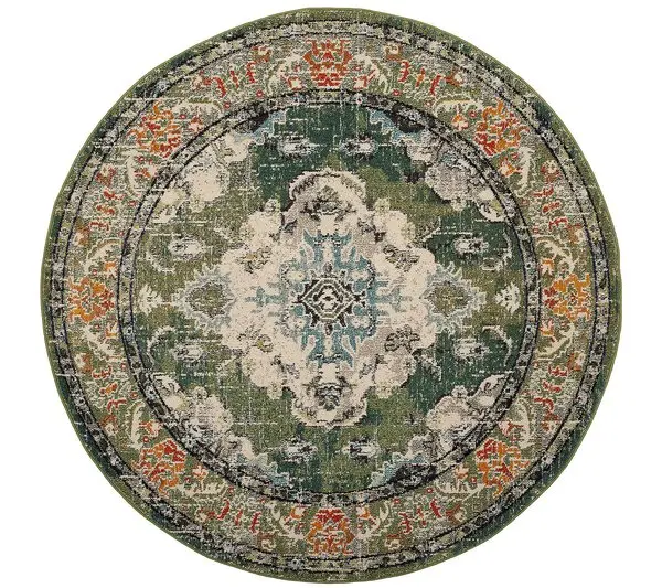 SAFAVIEH Monaco Mahal 3' X 3' Round Rug - One-color