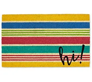 DESIGN IMPORTS Hi! Stripes Doormat