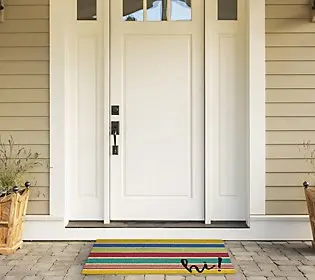 DESIGN IMPORTS Hi! Stripes Doormat