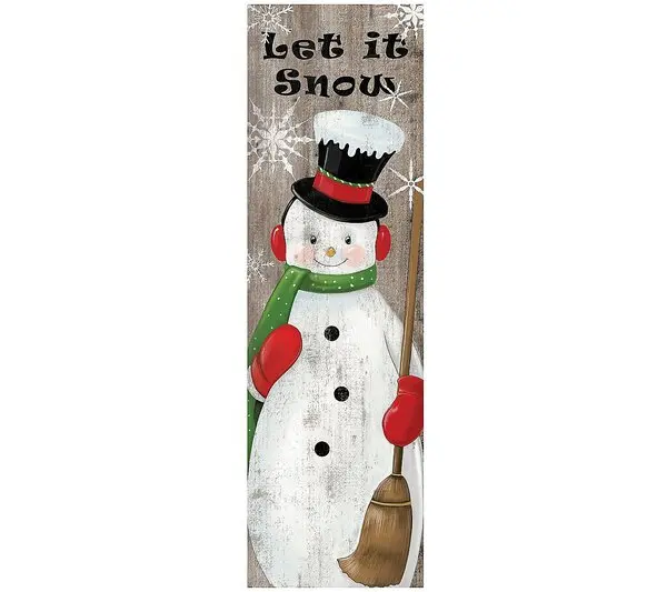 YOUNG'S INC. Youngs Inc. Let It...snowman Wall Decor - One-color