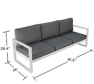 REAL FLAME Baltic 3-seat Outdoor Sofa