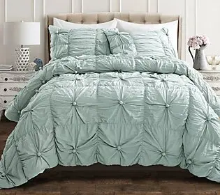 LUSH DECOR Bella 3-piece King Comforter Set By