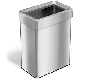 ITOUCHLESS 18-gallon Rectangular Open-top Trash Can