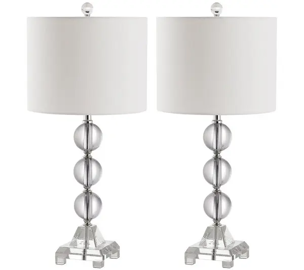 SAFAVIEH Set Of 2 Fiona Crystal Table Lamps - One-color