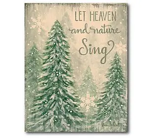 COURTSIDE MARKET Let Heaven And Nature Sing 20' X 24' Canvas - One-color