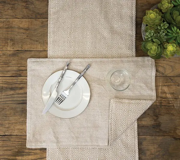 C&F HOME Diamond Table Runner