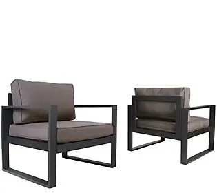 REAL FLAME Baltic Outdoor Chair Set Of 2 - One-color