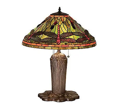 MEYDA Tiffany-style Dragonfly Table Lamp - One-color